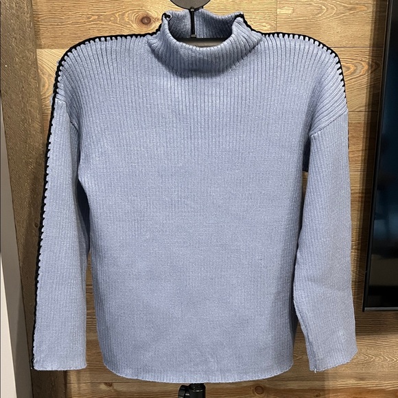 Sweaters | Elegant Light Blue Turtleneck Sweater | Poshmark